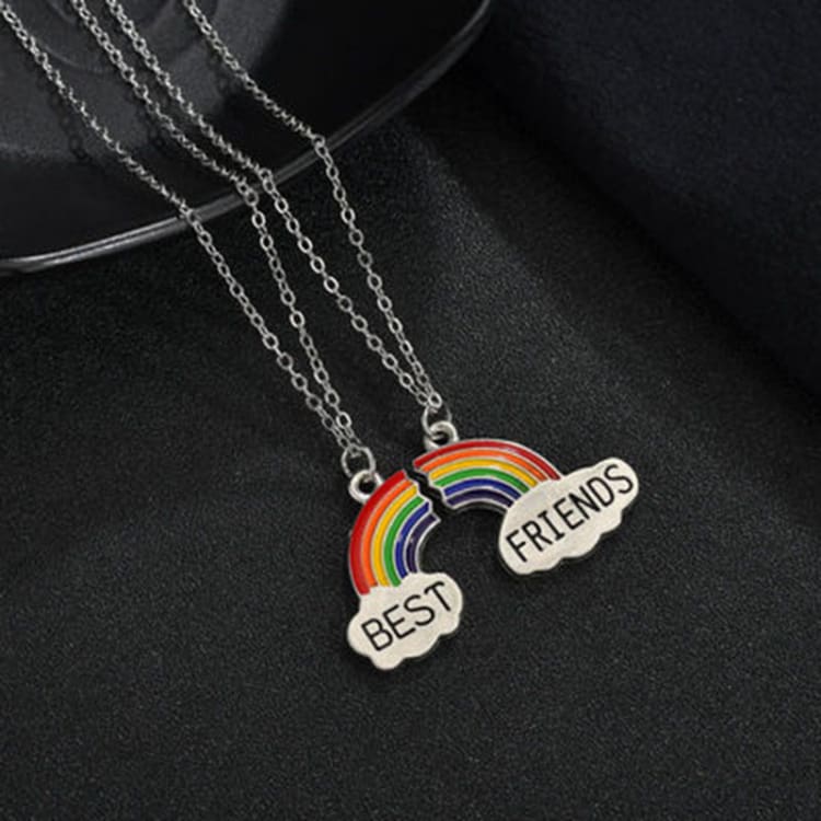 Collier d’amitié arc-en-ciel best friends – Le Temple Yogi